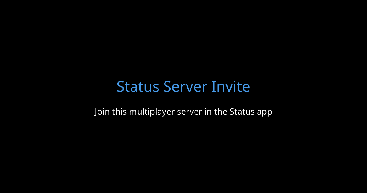 Join Status Server